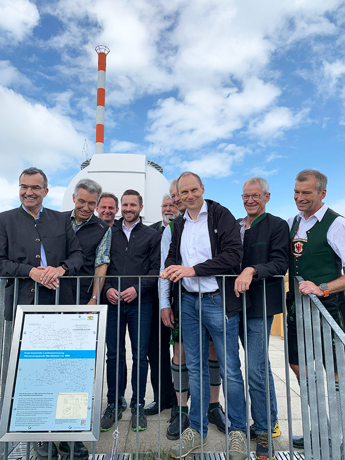 Historischer Vermessungspunkt Wendelstein von 1856